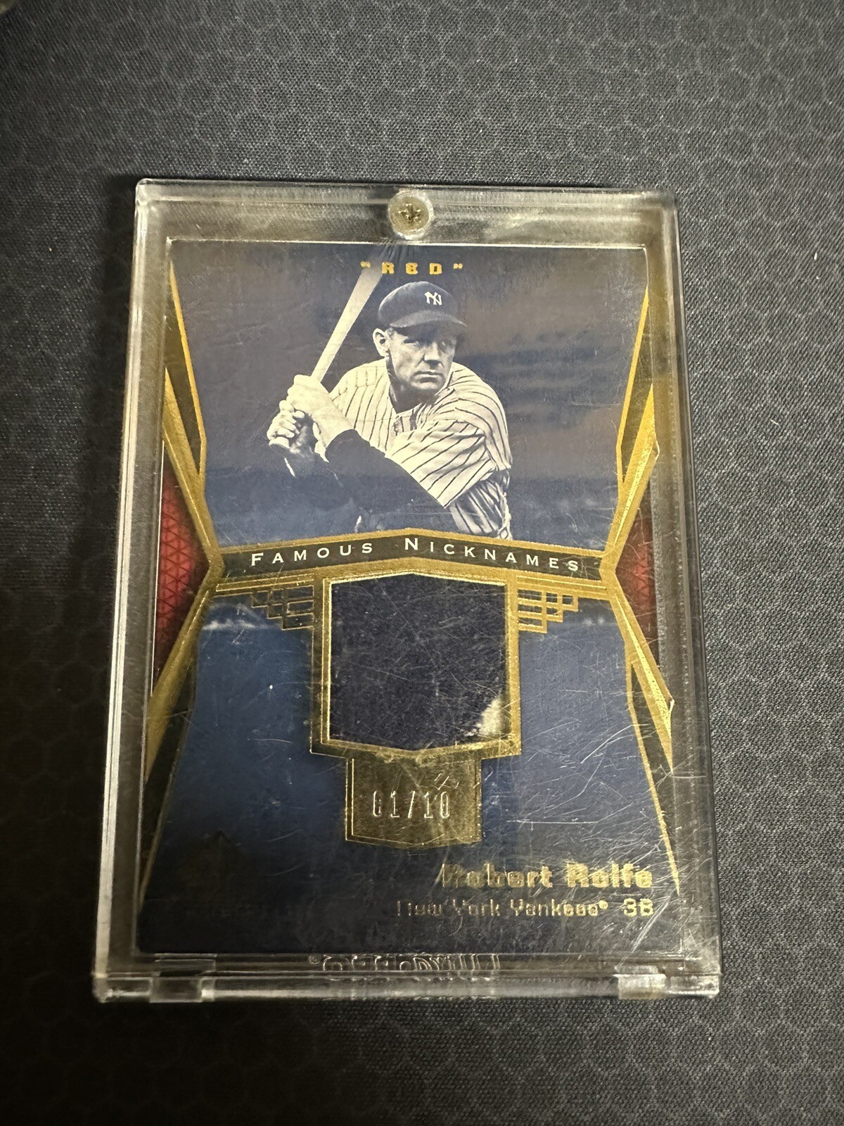 2004 SP Game Used Patch Red Rolfe 1/10 Famous Nicknames Yankees | eBay