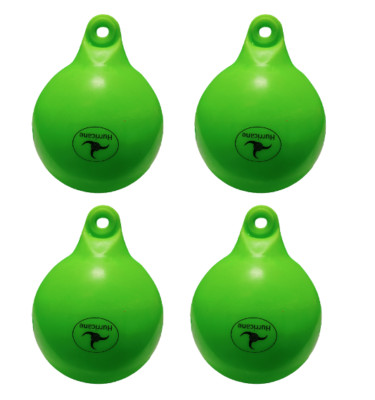 4x Hurricane Ball Fenders Green 9" – Pre-Inflated – Heavy-Duty Marine ...