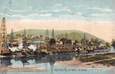 Warren Pennsylvania Oil Wells At Glade Antique Postcard K103246 | eBay
