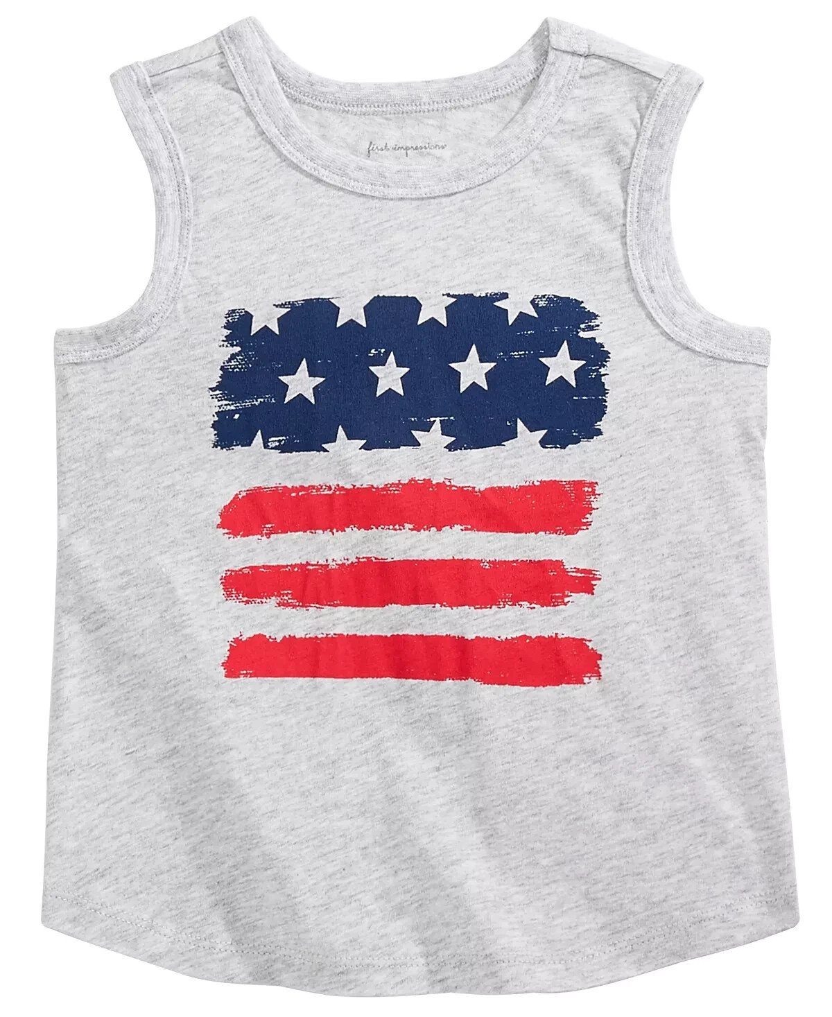 First Impressions Baby Boy Infant Tank Top Red White Blue Flag Size 3-6 ...