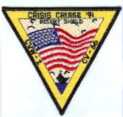 4.5" NAVY CV-66/CVW-1 CRISIS EMBROIDERED PATCH | eBay