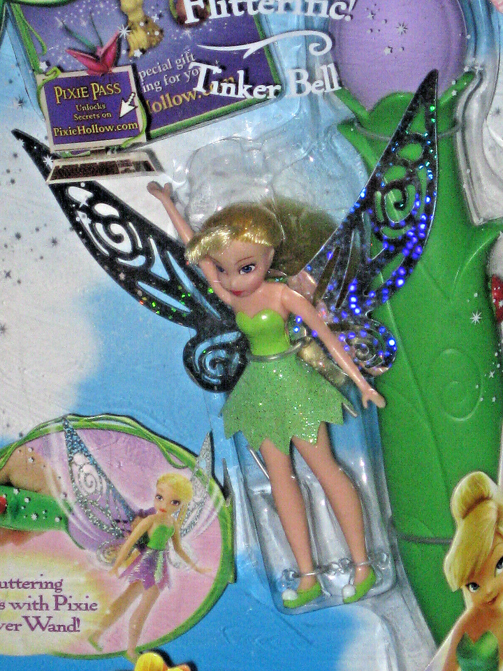 Disney Flitterific Tinker Bell Power Wand Doll Pixie Fairies 2009 ...