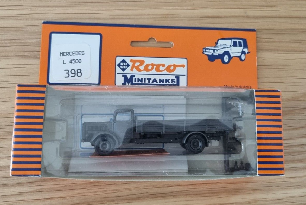 VINTAGE ROCO MINITANKS 398 GERMAN MERCEDES L 4500 TRUCK 1/87 BNIB | eBay