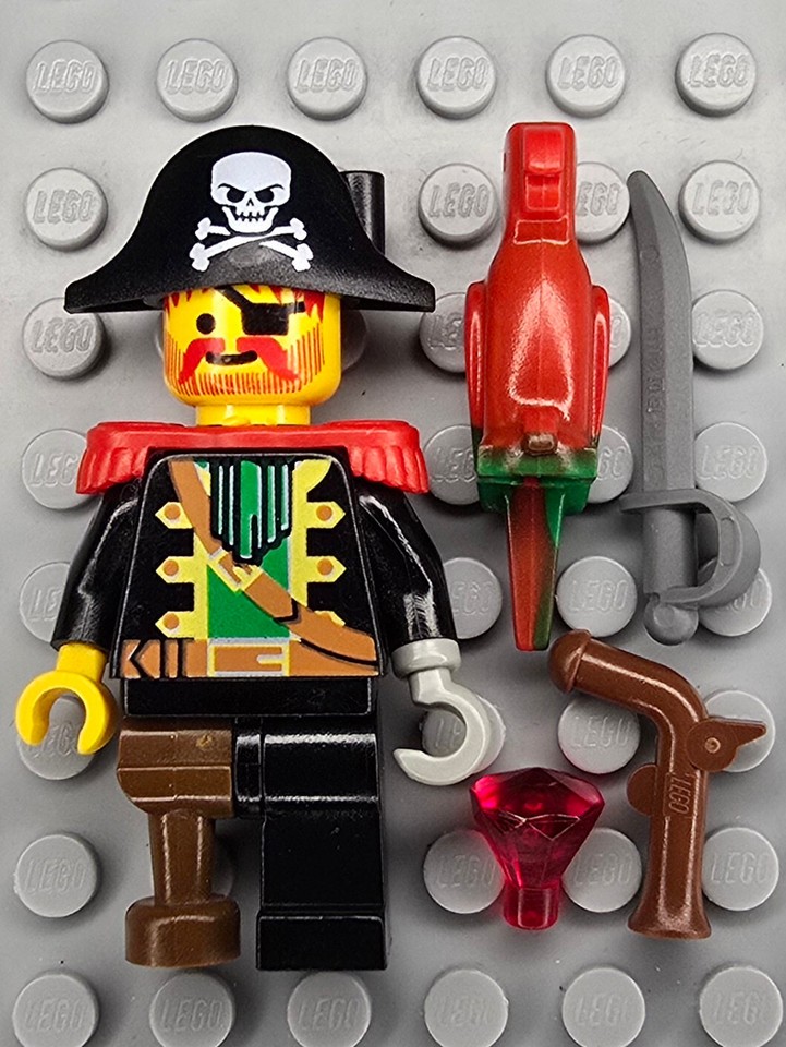 Lego Pirates Minifigures PI055 Captain Red Beard | eBay