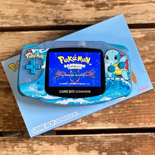 Nintendo Game Boy Advance GBA System 3.0 M2 IPS LCD Pokemon UV SQUIRTLE ...