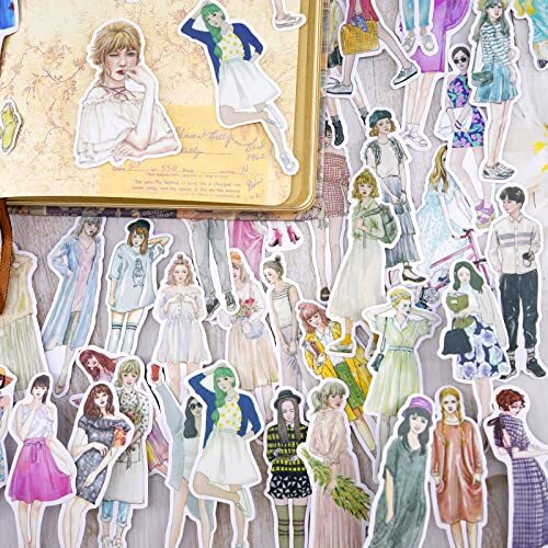 200 Pcs People Stickers Girl Scrapbook Sticker Clothes Girls Sticker ...