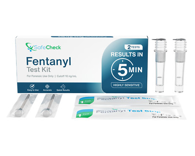 SafeCheck Fentanyl Home Drug Testing Strip Kit (Urine/Powder) (10pk) | eBay