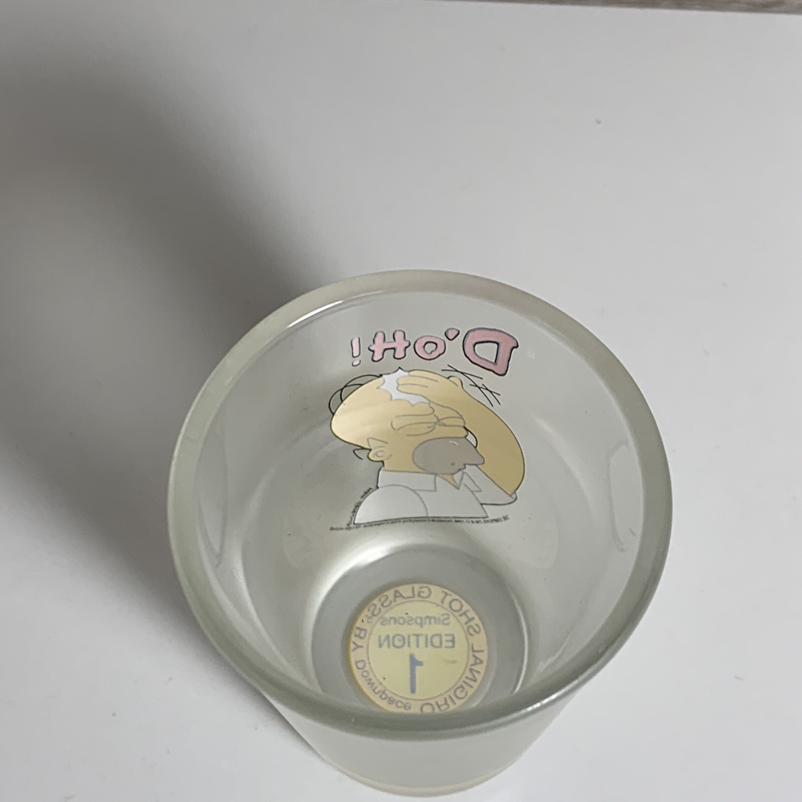 Homer Simpson Shot Glass by Downpace Edition 1 D’oh | eBay