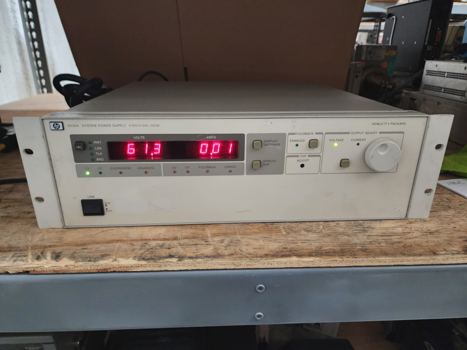 HP+6032A+60V+50A+System+Autoranging+DC+Power+Supply+-+White for sale ...