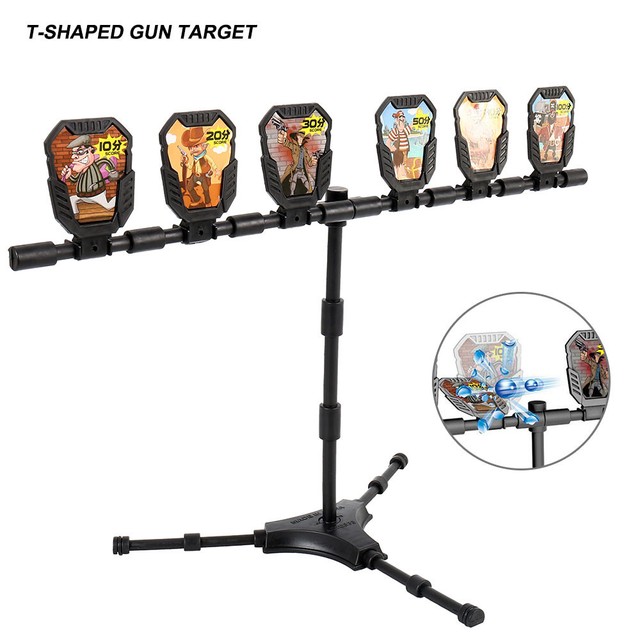 6x Bullet Gun Targets Shooting Nerf Targets Soft Toy Plastic Set T ...