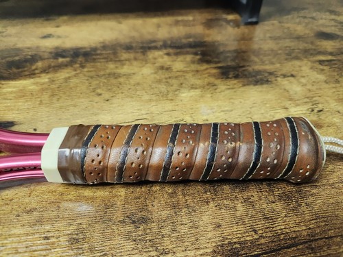 Vintage Racquetball Racquet Wilson Pink 18.5" Super Shot Leather Grip ...