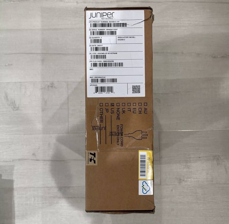 Juniper EX2300-C-12T Series 12x 1GB RJ-45 2x 10GB SFP+ Switch - BRAND ...