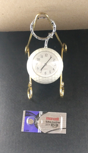 Vintage Golf Ball Quartz Clock Keyring Keychain | eBay
