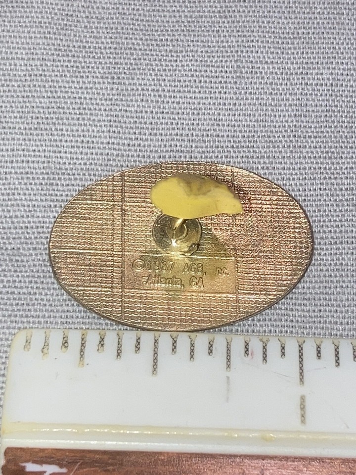Vintage ‘Have An Ordinary Day!’ Oval Gold Tone Enamel Lapel Pin Funky ...