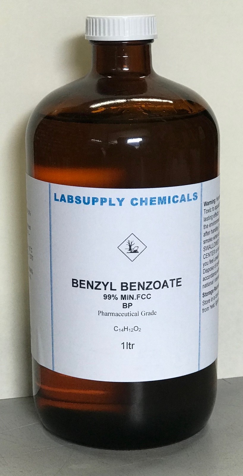 Concentrated BENZYL BENZOATE 1L 99.8% MIN.FCC Pharma Grade - BP Crystal ...