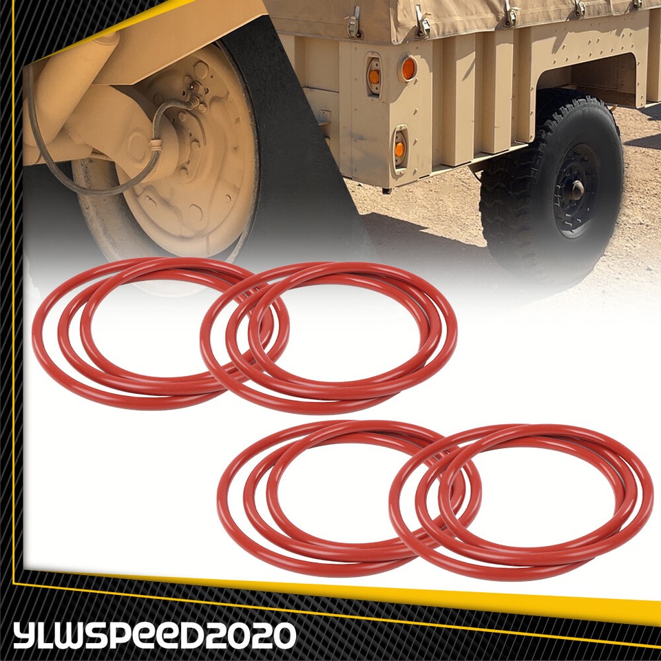 Fit For Military Humvee M1101 M1102 Trailer 4x Red O-Rings Split Rims ...