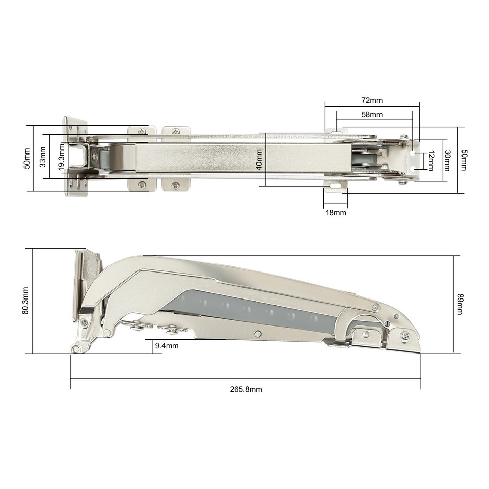 Lateral Opening Door Hinge Set Heavy Duty Door Hinges Cabinet Door ...