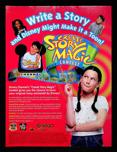 Disney Channel Create Story Magic Contest 1998 Print Magazine Ad Poster ...