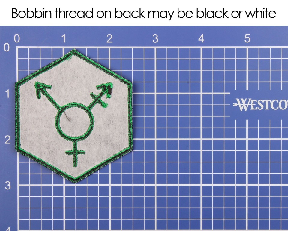 Trans Symbol Patch - Made in USA - Transgender Symbol Patch ...