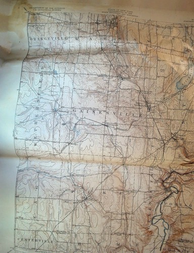 Portage Quadrangle New York State US Geological Survey Map 1926 | eBay