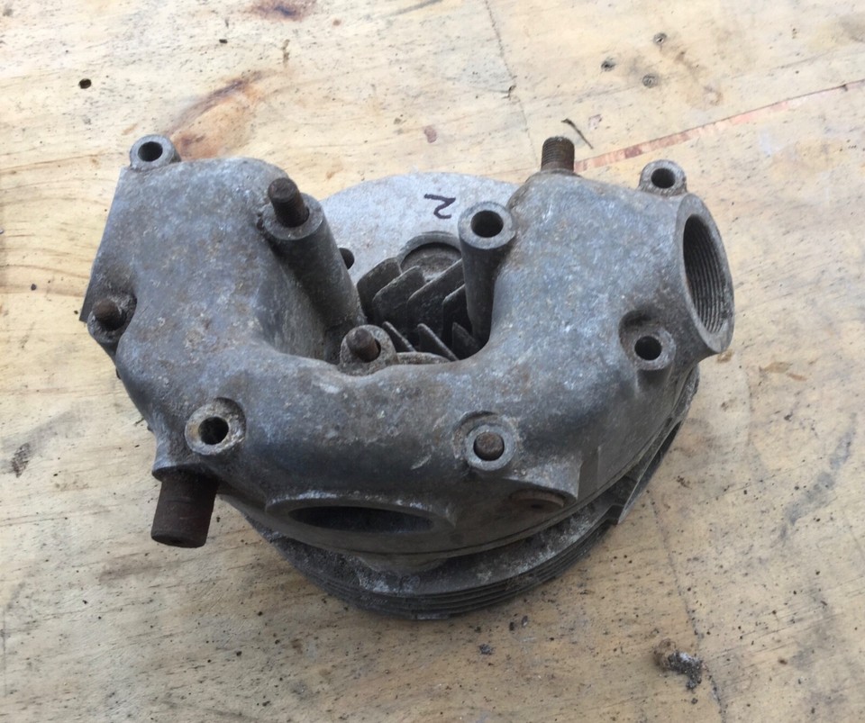 BSA C15 cylinder head And rocker box. No 2. Some small fin damage ...