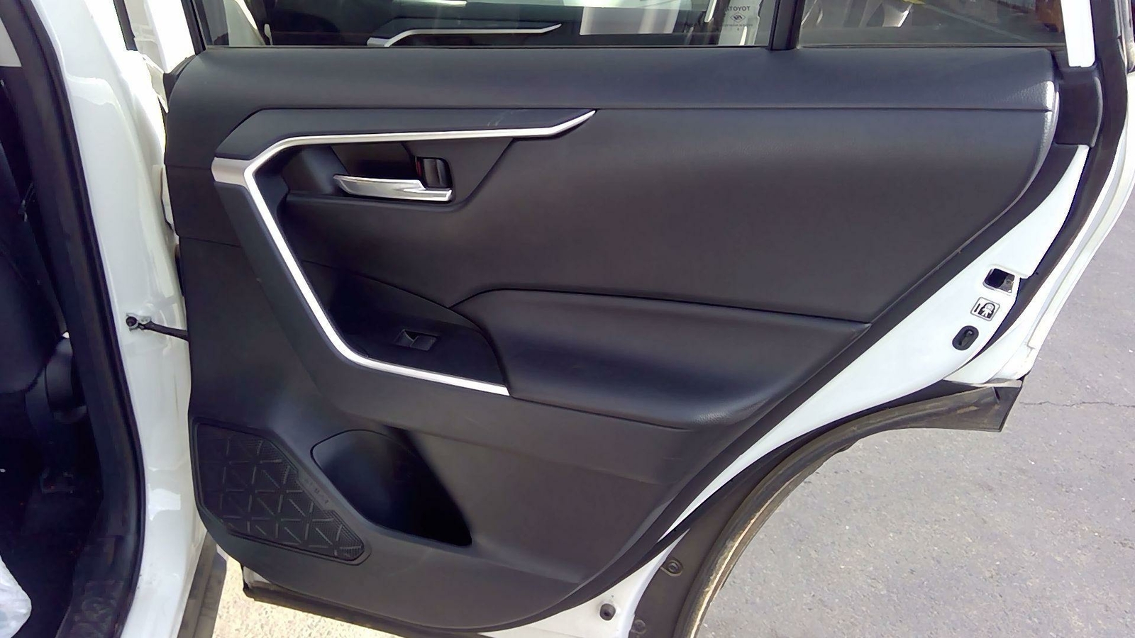 19 20 TOYOTA RAV-4 Right RH Rear Door Trim Panel Trim Code=UB80E Black ...