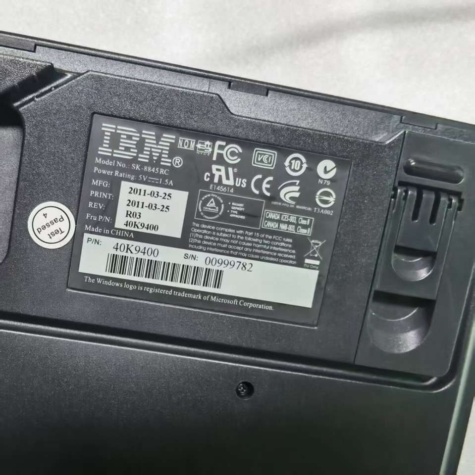 Original IBM SK-8845RC USB Wired Keyboard With TrackPoint Touchpad - US ...