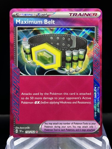 Temporal Forces Maximum Belt 154/162 Trainer Pokemon NM/M English | eBay
