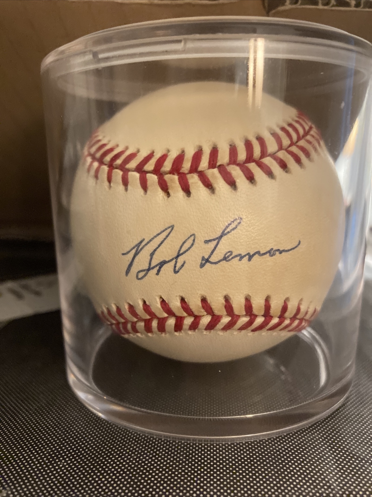 Bob Lemon Autographed Baseball Cleveland Indians NY Yankees Hall Of ...