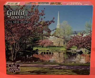 GOLDEN GUILD 500-piece puzzle Church "Westfield, NJ" Sealed #4615-39 ...