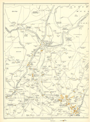 YORKSHIRE Delph Denshaw Linfitts Old Tame Hill End Calf Hey Shaw 1935 ...