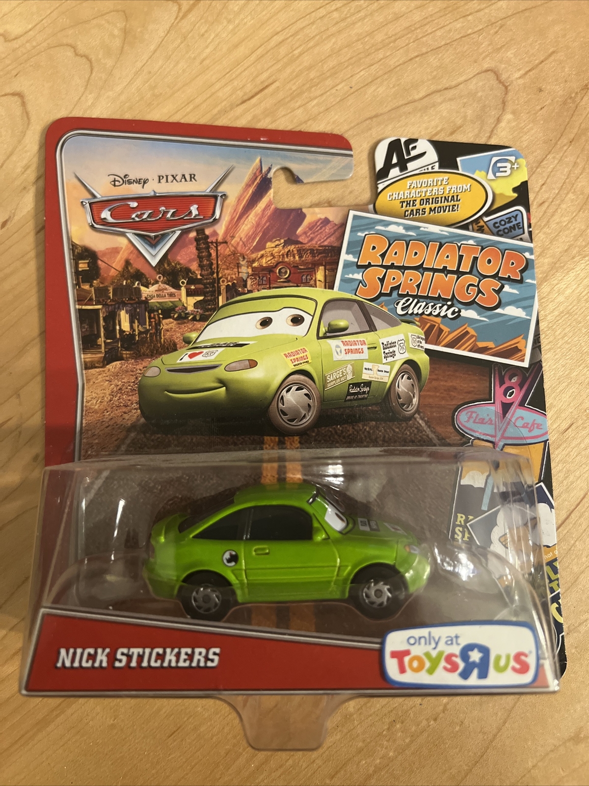 DISNEY PIXAR CARS RADIATOR SPRINGS CLASSIC NICK STICKERS TOYS R US ...
