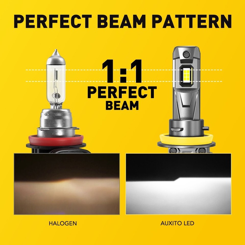 120W H11 LED Headlight Bulbs White Low Beam Conversion Kit Super Bright ...