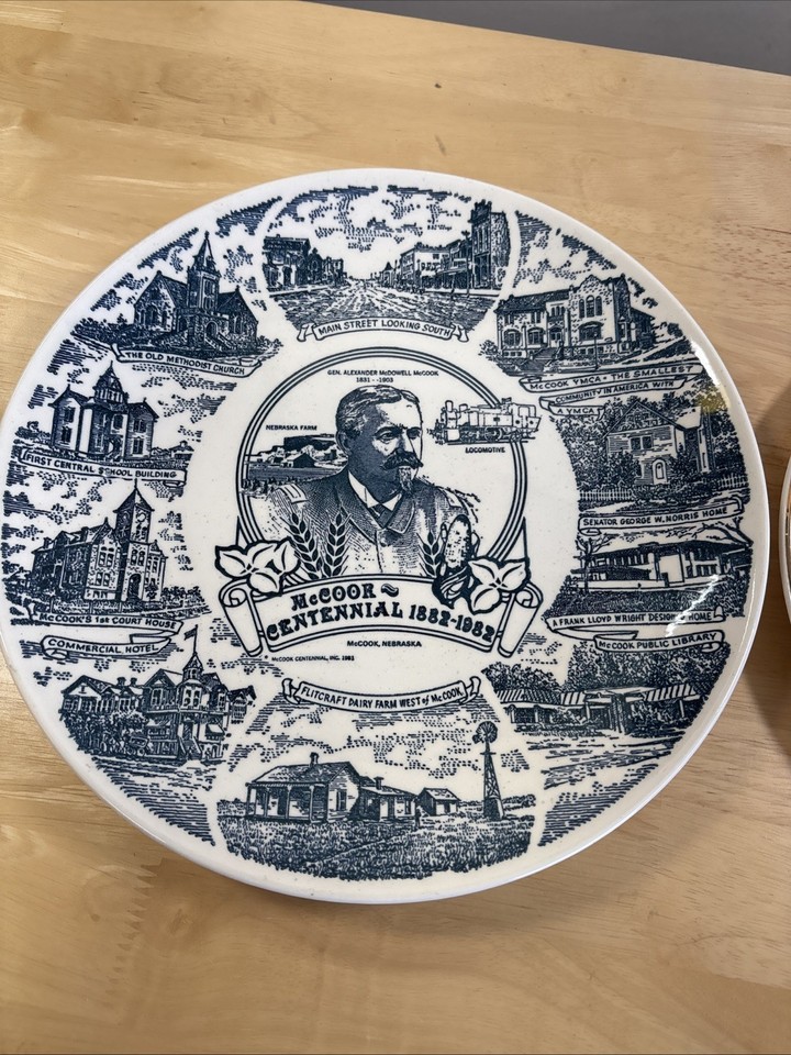 McCook Nebraska Centennial Plates | eBay