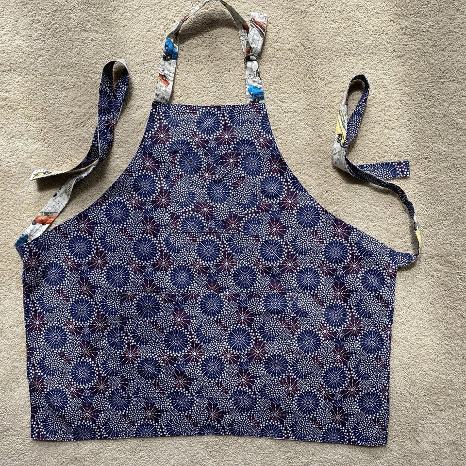 Graphic Cars Over Route 66 / Car Show Guy Dinner BBQ Tie Apron Handmade ...
