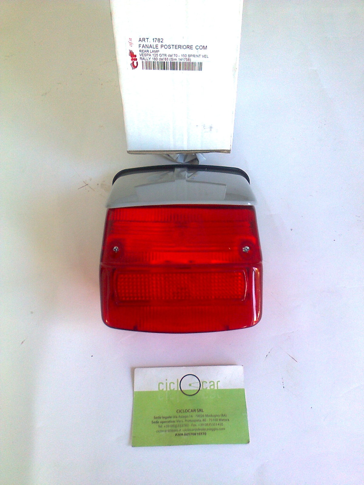 1970- Vespa GTR 125 Rear Stop Light | Vespa Sprint Veloce 150 | Rally 180
