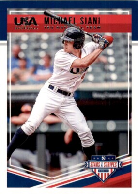 2018 Panini Stars & Stripes Michael Siani Rookie #43 Team USA Baseball ...