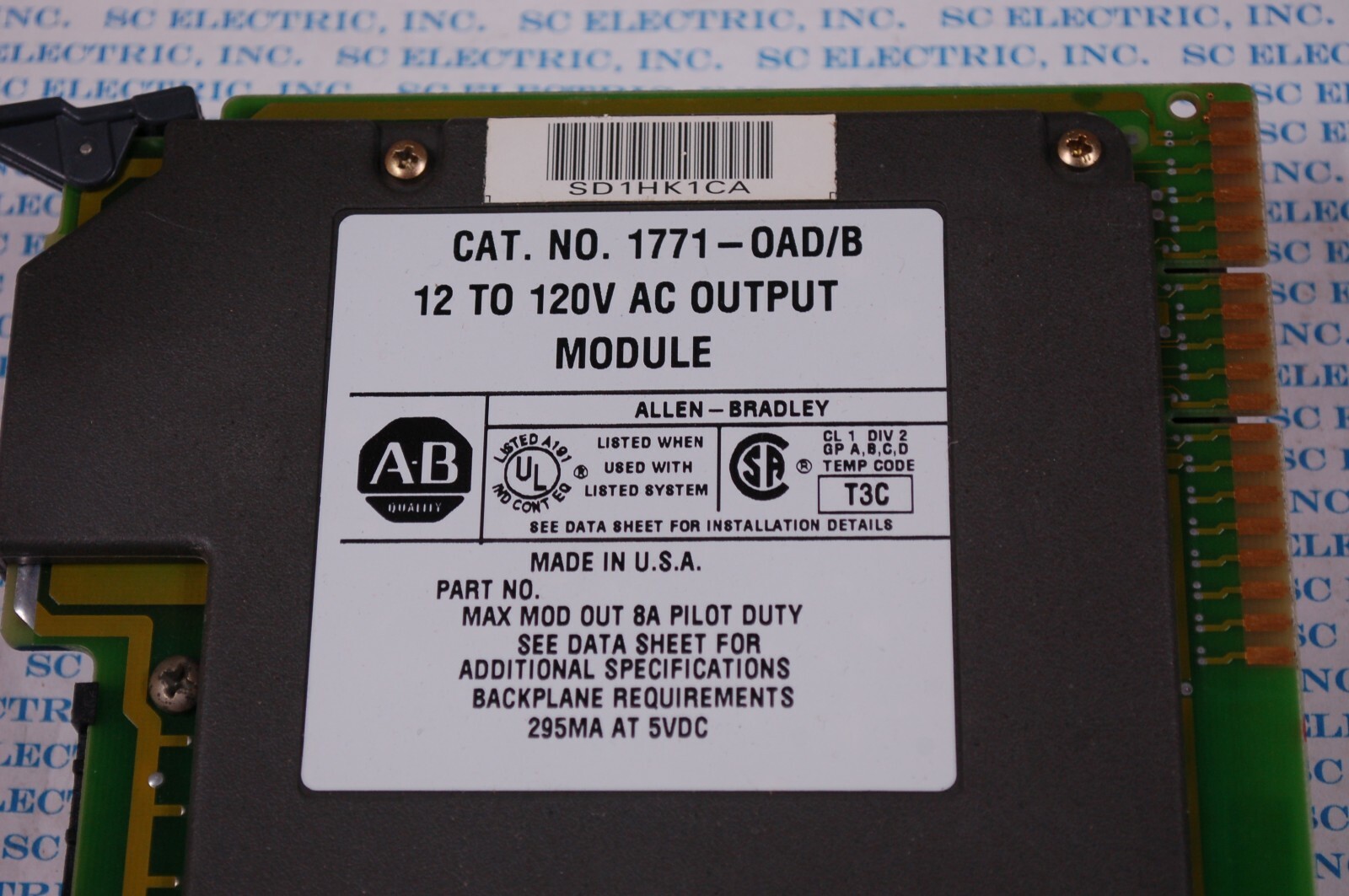 ALLEN-BRADLEY 1771-OAD/B AC OUTPUT MODULE | eBay