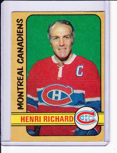 1972-73 opc High # 251 "Henri Richard" HOCKEY CARD Rare Third Series ...