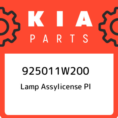 925011W200 Kia Lamp assylicense pl 925011W200, New Genuine OEM Part | eBay