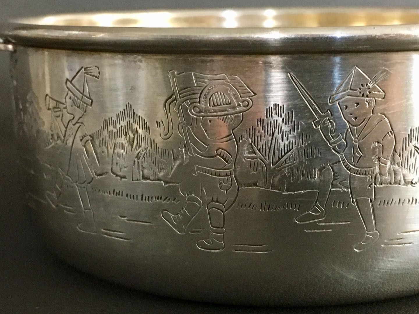 Rare Antique H.R.Morss Sterling Silver Nursery Rhyme Porringer Bowl | eBay
