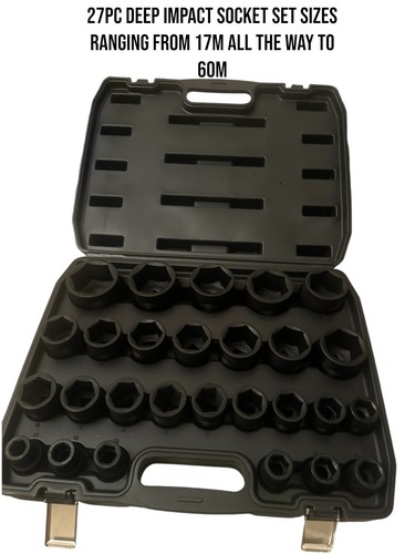 United 3/4"Inch DRIVE IMPACT Socket Set 17mm - 60mm HGV Long Reach ...
