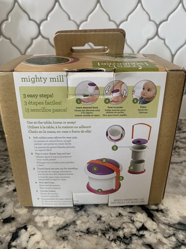 Infantino Fresh Squeezed Mighty Mill HARD TO FIND DISCONTINUED 4 FOOD ...