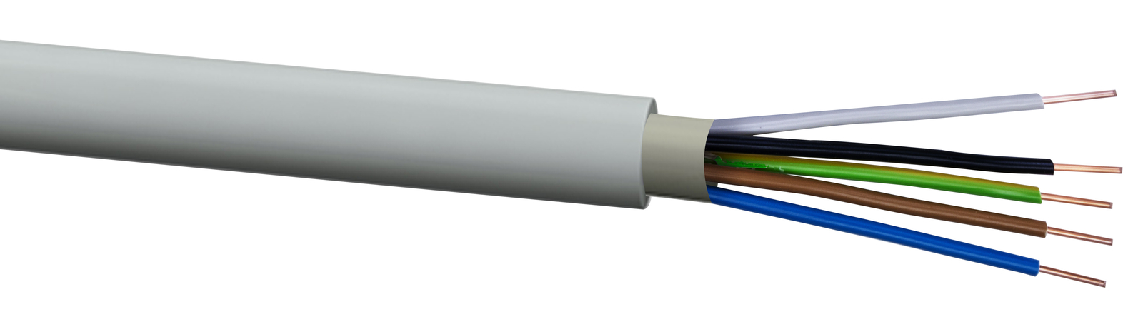 NYM Kabel 5x4mm² 2m bis 50m 5G4 Stromkabel Elektrokabel Feuchtraumkabel ...