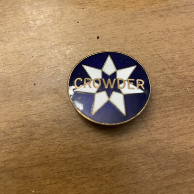Vintage Crowder Double Star Insignia Large Snap Pin Badge GIM140 | eBay