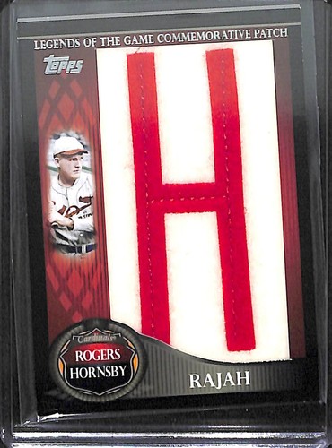 2009 Topps Legendary Letters Commemorative Patch Rogers Hornsby No 43 ...