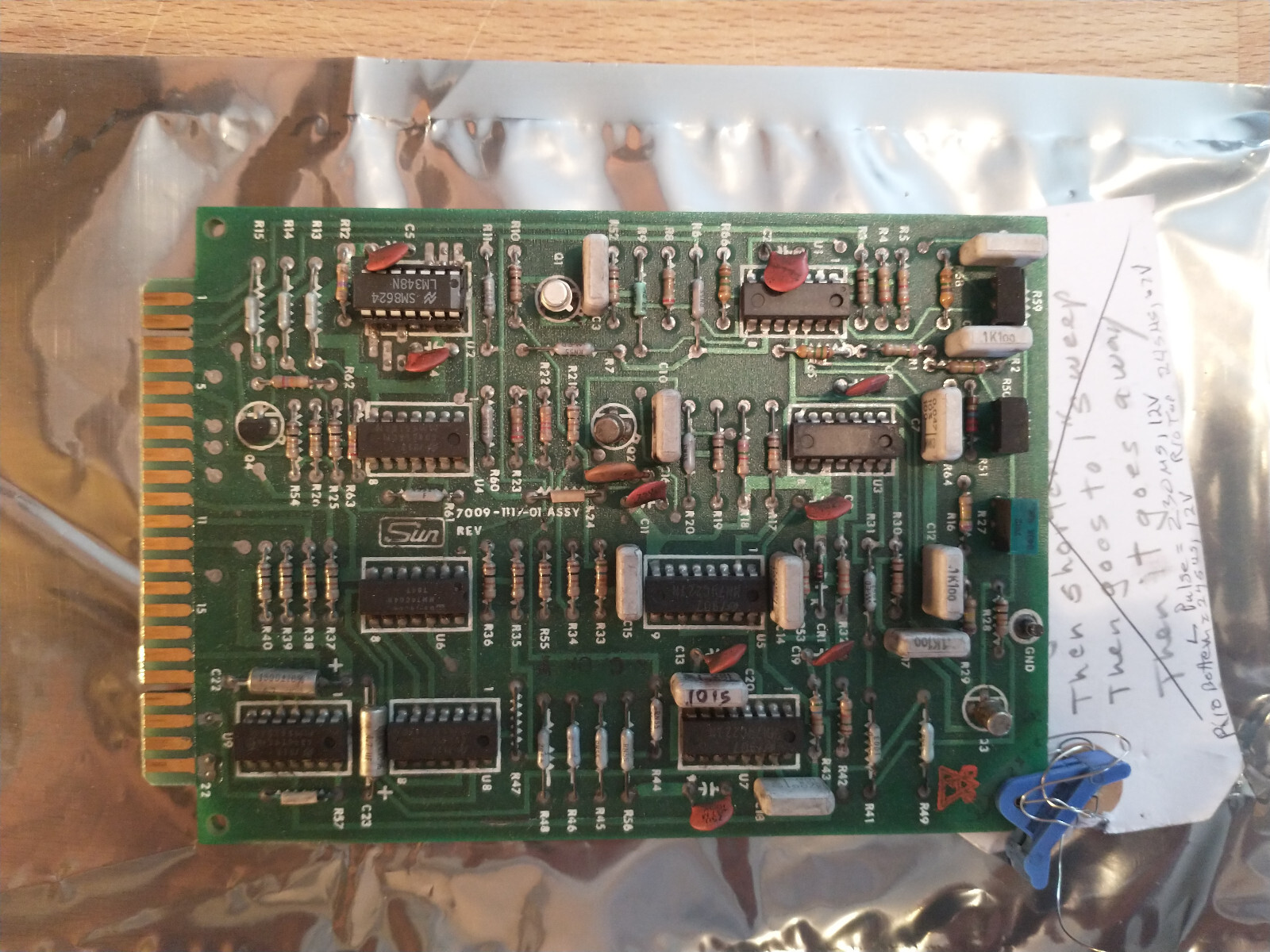 Sun Electric 1015, 1115 Engine Analyzer Sweep Board 7009-1117-01 | eBay