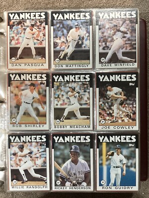 1986 Topps Baseball Complete Master Set 1072 Cards Base+Traded+Mini ...