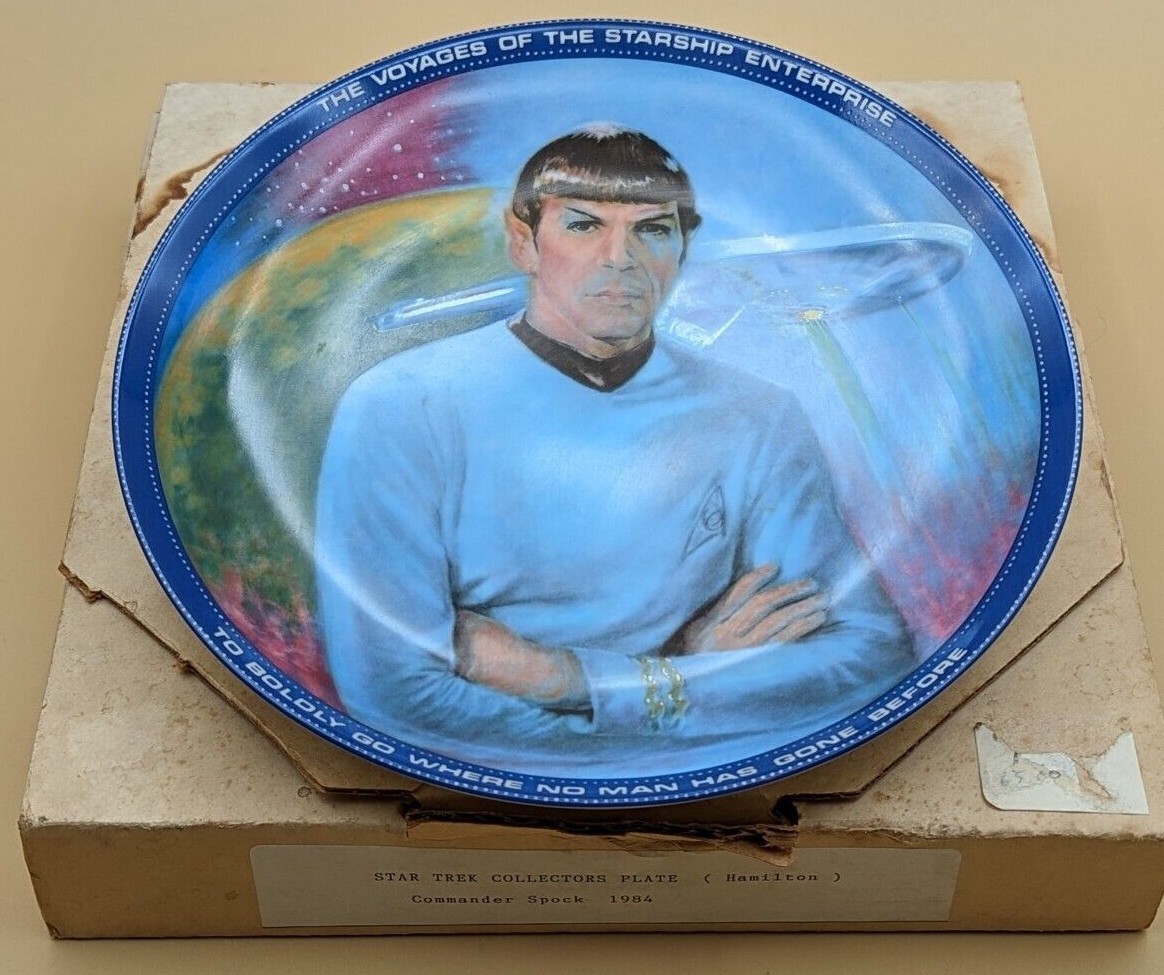 Rare HTF Star Trek 1984 Spock Hamilton Collector Plate | eBay