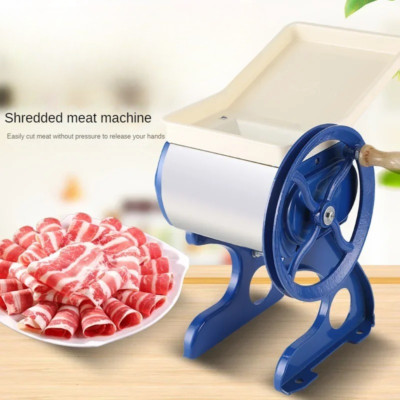 Manual Meat Grinder Meat Slicer Commercial Hand Crank Shredding Machine ...